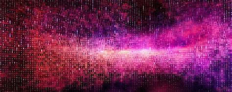 Premium Photo Wide Panoramic Representation Of A Flowing Binary Code