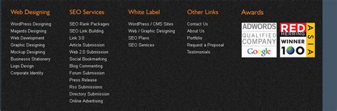 7 create a footer menu from primary links and should be able to