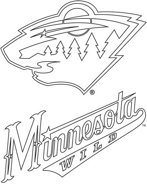 Minnesota Wild Logo Coloring Page