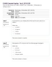 Self Quiz Unit Pdf CS Computer Graphics Term Home My Courses CS