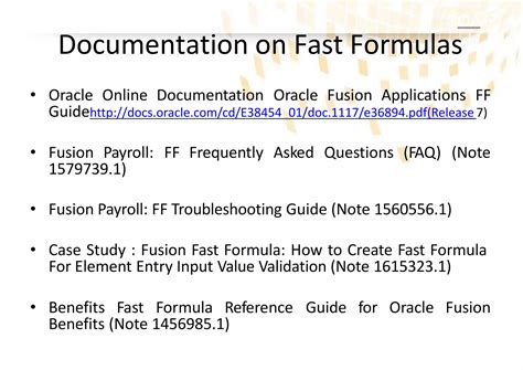 fast formula in oracle cloud hcm pptx databases computer software