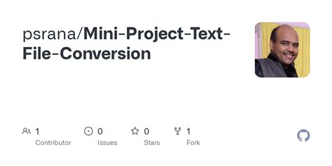 Github Psrana Mini Project Text File Conversion