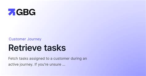 Retrieve Tasks Gbg Documentation
