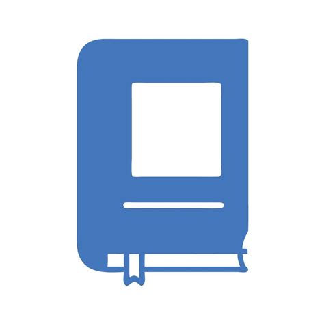 Blue White Book Icon Design 49045303 Vector Art At Vecteezy