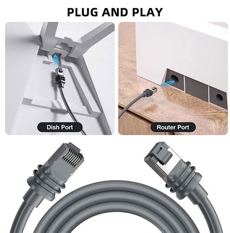 Starlink V2 Satellite Ethernet Adapter Cable Kit Digital Cable Connects Satellite And Router For