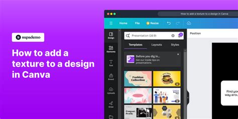 How To Add A Texture To A Design In Canva