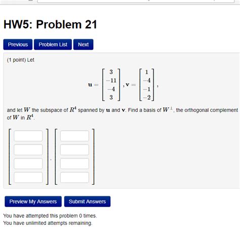 solved let u [3 11 4 3] v [1 4 1 2] and