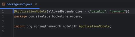 Spring Modulith IntelliJ IDEA Documentation