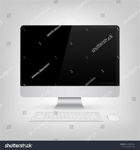 Creative Illustration Render Monitor Mock Blank Stock Illustration 1400809841 Shutterstock