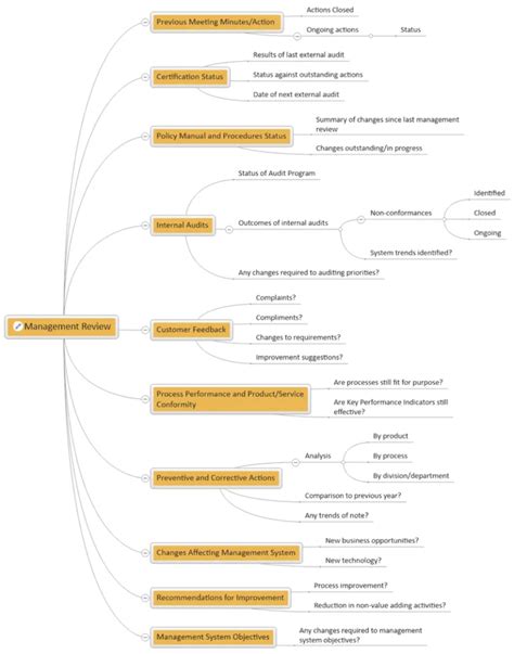 Management Review Mind Map Mindgenius