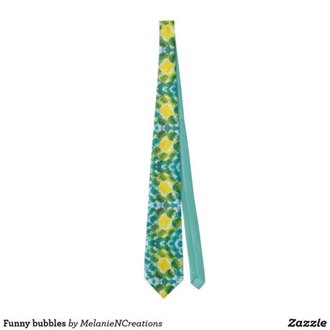 Funny Bubbles Tie Funny Bubbles Simple Logo Personalized Tie