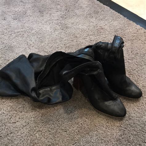 Sexy Leather Over Knee Boot Gem