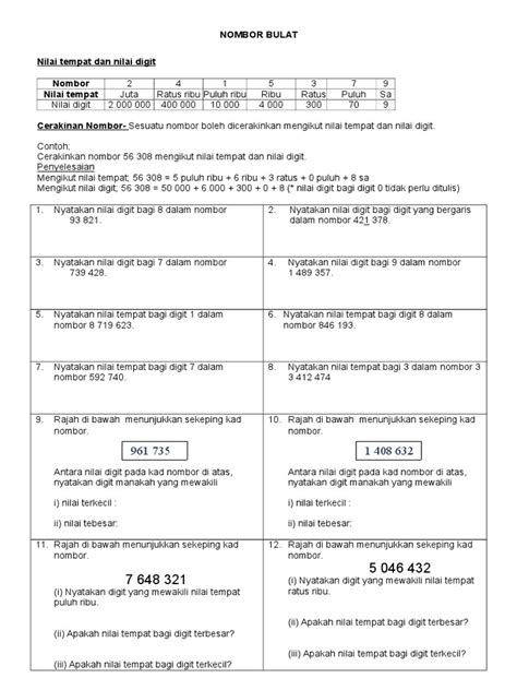 Soalan Nombor Bulat Pdf