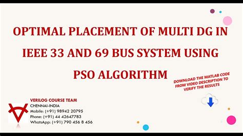 Download The Matlab Code For Optimal Placement Of Multi Dg In 33 And 69