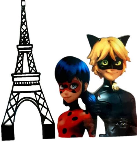 عکس دختر کفشدوزکی و برج ایفل