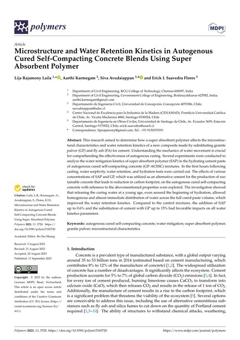 Pdf Microstructure And Water Retention Kinetics In Autogenous Cured Self Compacting Concrete
