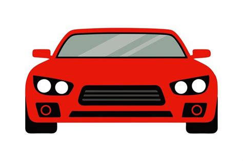 색 배경에 자동차 터 일러스트레이션 프리미엄 벡터