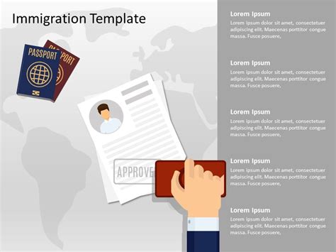Immigration Passport Powerpoint Template Immigration Passport Powerpoint Template