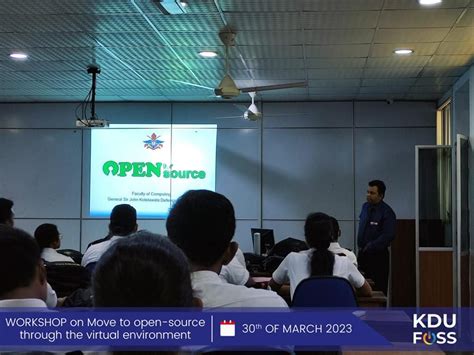 Free And Open Source Software Community Kdu On Linkedin A Workshop On Moving To Open Source
