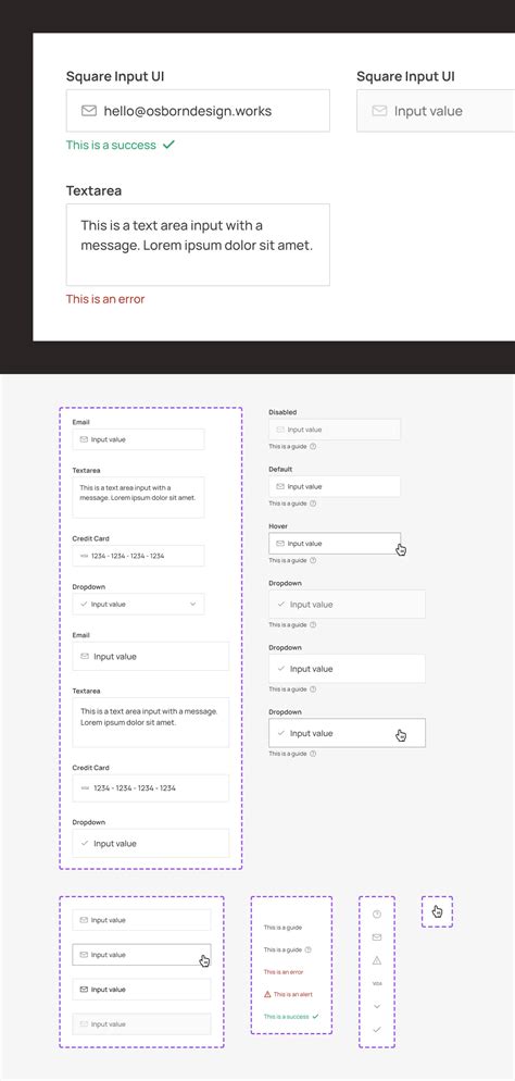 figma input square form fields ui ui component component collector