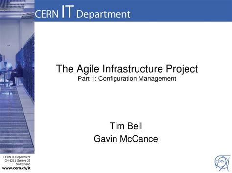 Ppt The Agile Infrastructure Project Part 1 Configuration Management