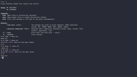 Hf Cross Platform Hidden File Library And Utility