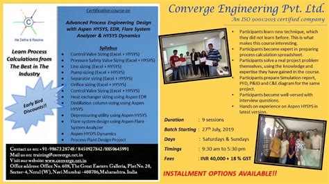 Advanced Process Engineering Design With Aspen Hysys Edr Flare System