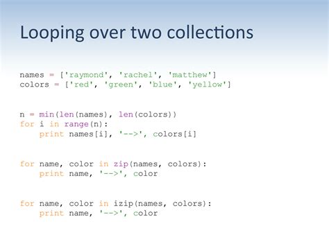 Transforming Code Into Beautiful Idiomatic Python By Raymond Hettinger Speaker Deck