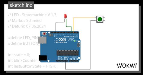 Led Statemachine Wokwi Esp32 Stm32 Arduino Simulator