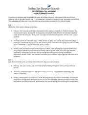 IHP 330 Module Four Worksheet Complete Docx IHP 330 Module Four Worksheet Levels Of Disease