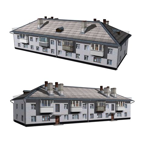 주거용 건물 3d 모델 13 Max Fbx Obj Free3d