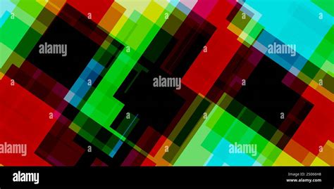 Slanted Rectangles With Riso Print Effect Graphic Element For Fabric