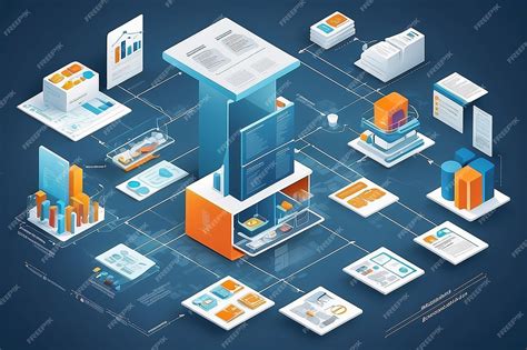 Premium Photo Business Architecture Framework Illustration For Design