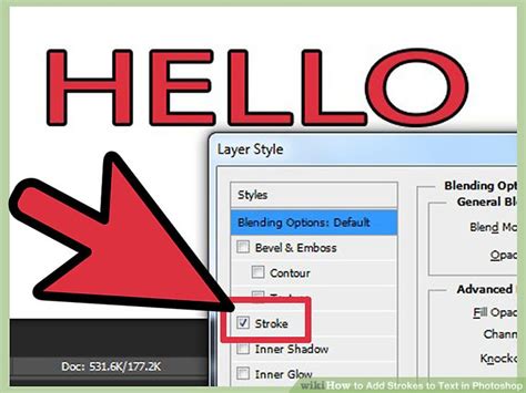 How To Add Strokes To Text In Photoshop 6 Steps With Pictures