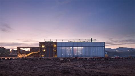 Platforma Completes Cafe On Jejus Coast With Volcanic Stone