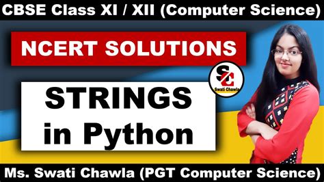 Ncert Solutions Of Strings Class 11 Ncert Solutions Computer Science