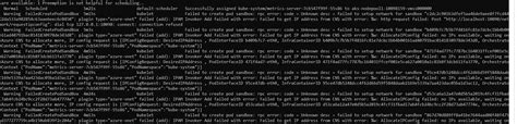 ipam invoker add failed with error failed to get ip address from cns