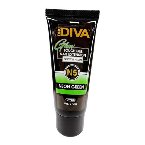Shop Dnd Diva Glow Touch Gel N05 Neon Green