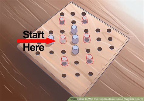 How To Win The Peg Solitaire Game English Board With Pictures