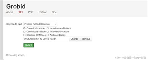 Grobid库：利用requests库请求grobid Web端提高pdf文档解析速度与正确率 Csdn博客