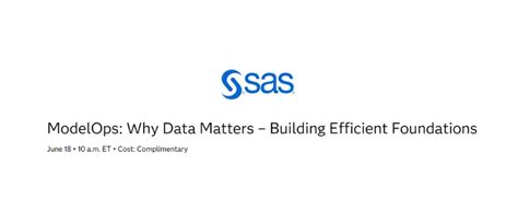 ModelOps: Why Data Matters – Building Efficient Foundations - TechDogs