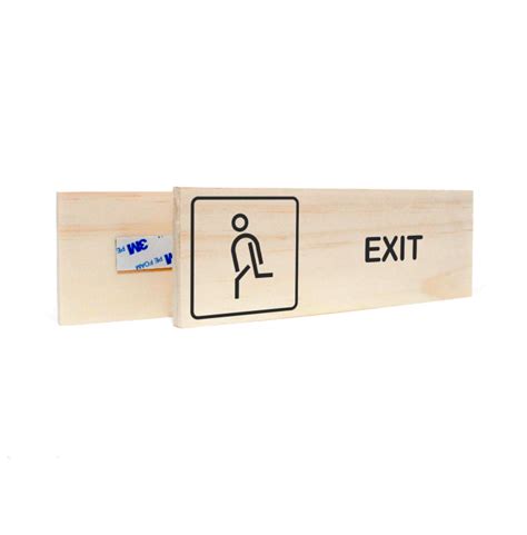 Emergency Exit Sign Exit Wall Signage Exit Safety Sign Stairs Exit Sign Tanda Pintu