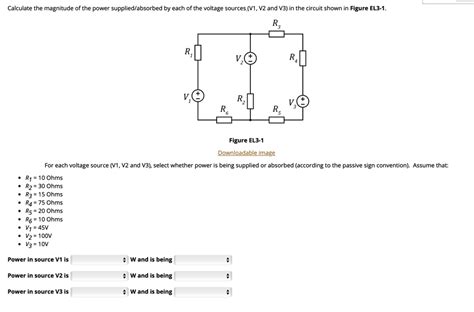Solved Calculate The Magnitude Of The Power Suppliedabsorbed By Each