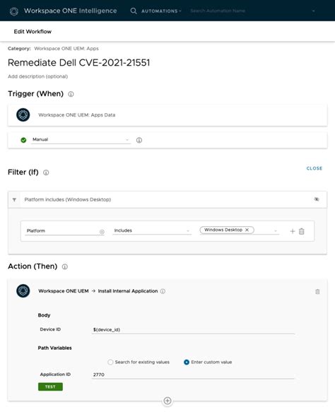 fix dell cve 2021 21551 using workspace one uem after six computers