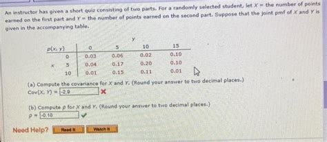Solved An Instructor Has Given A Short Quiz Consisting Of
