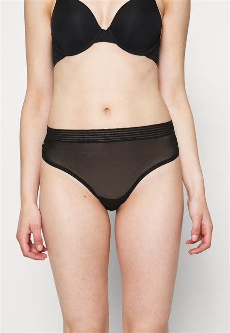 Triumph Tempting Sheer Highwaist String Black Svart Zalando No