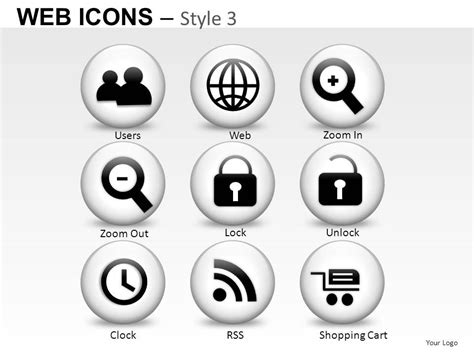 Web Icons Style 3 Powerpoint Presentation Slides Powerpoint