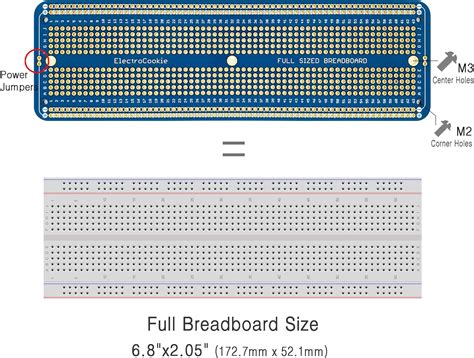 Electrocookie Large Pcb Prototype Board Kit Solderable Breadboards For