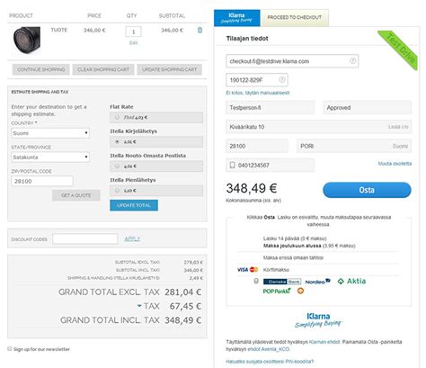 Klarna Checkout Module For Magento