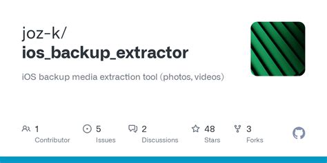 Github Joz Kiosbackupextractor Ios Backup Media Extraction Tool